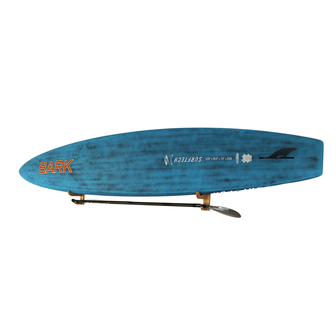 Bamboo SUP Wall Mount with Paddle Rack – COR Surf