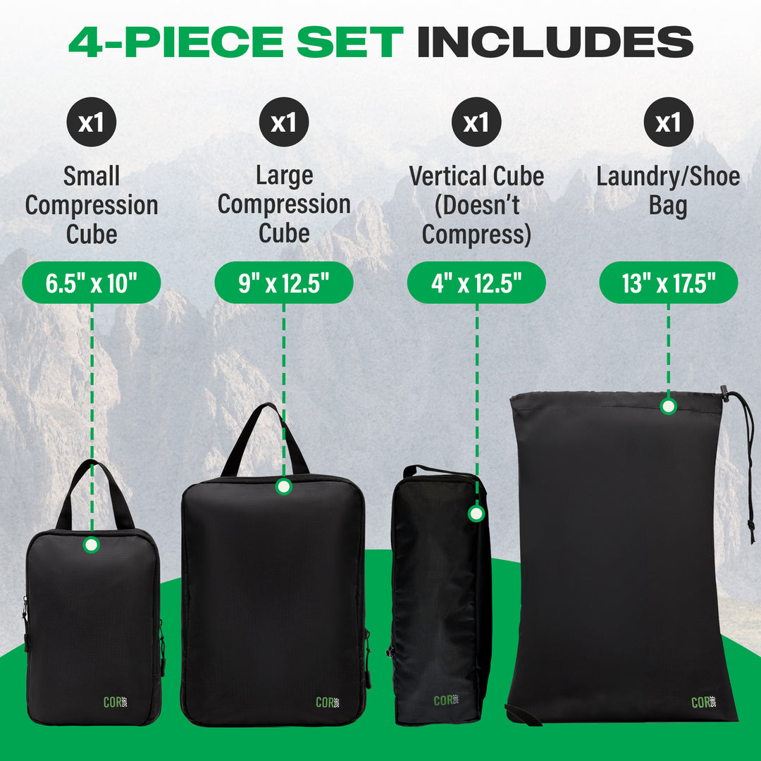 Compression Packing Cube Set – COR Surf