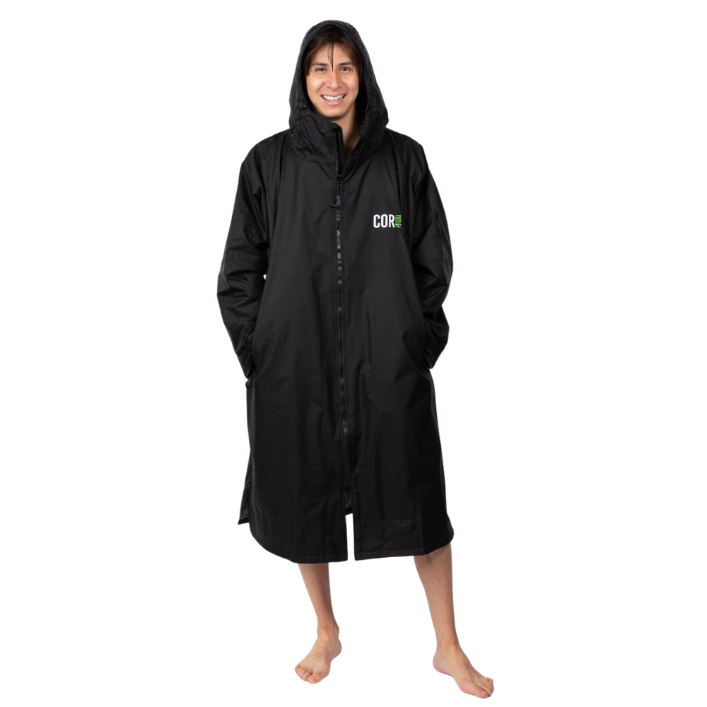 COR Surf Long Sleeve Waterproof Oversized Swim and Surf Parka Jacket