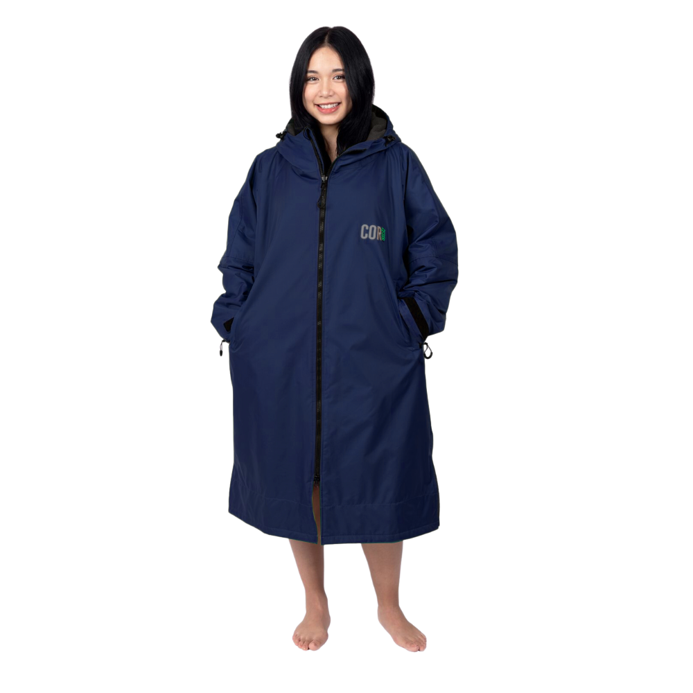 Waterproof Swim Parka (Navy Blue) – COR Surf