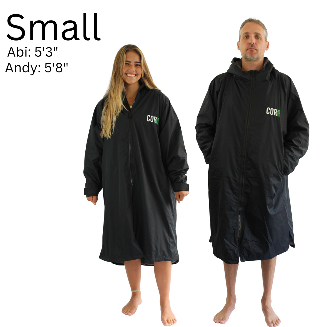 COR Surf Long Sleeve Waterproof Oversized Swim and Surf Parka Jacket